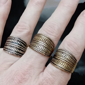 Decorated Bronze Replica Viking Ring - Etsy