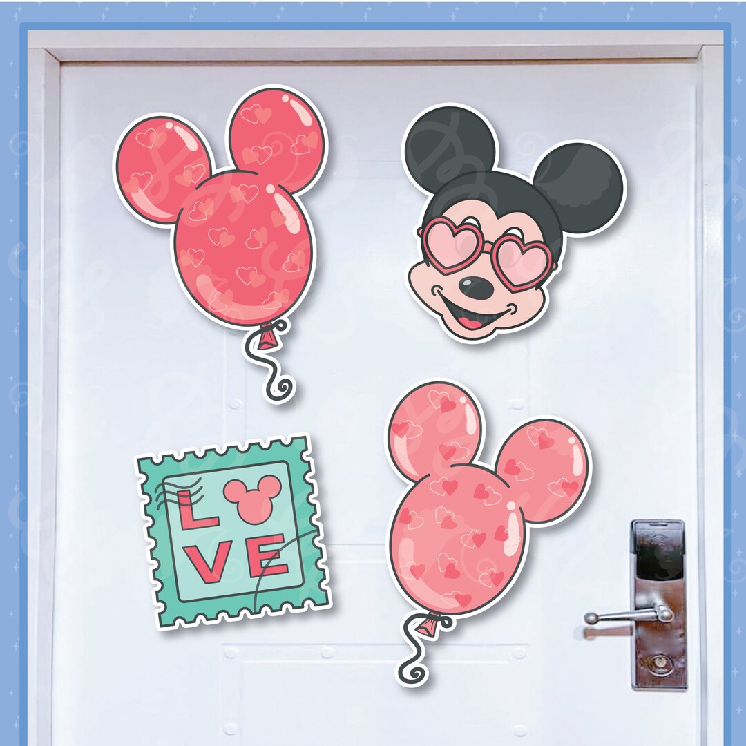 Sweethearts Magnets for Disney Cruise or Gifting: Heart Mickey Balloons ...
