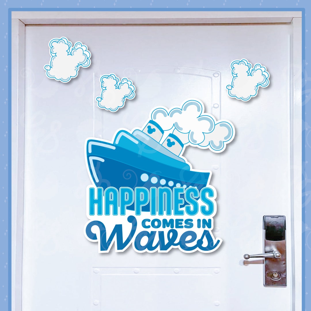 Happy Ship Disney Cruise Magnet With Pun and Custom Hidden Mickey Name ...