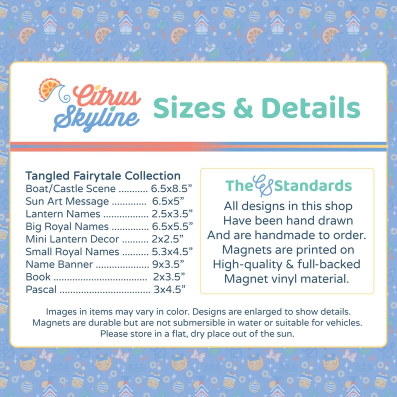 Personalized Rapunzel Cruise Door Magnets, Princess and Laterns Themed ...