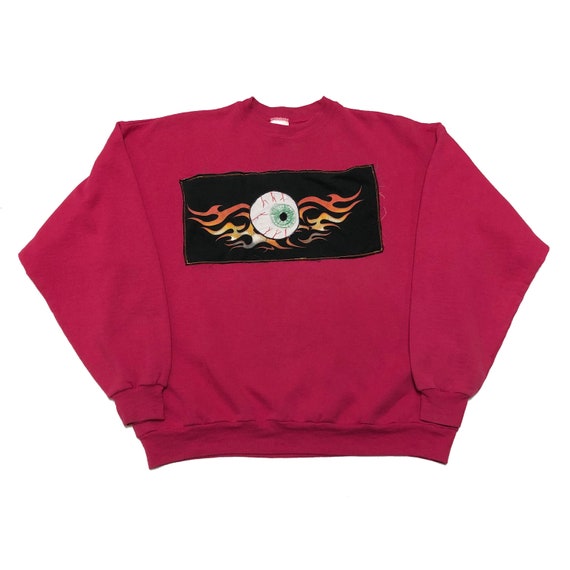 Custom Eyeball Patch Sweater Upcycled Sweater Punk - Etsy
