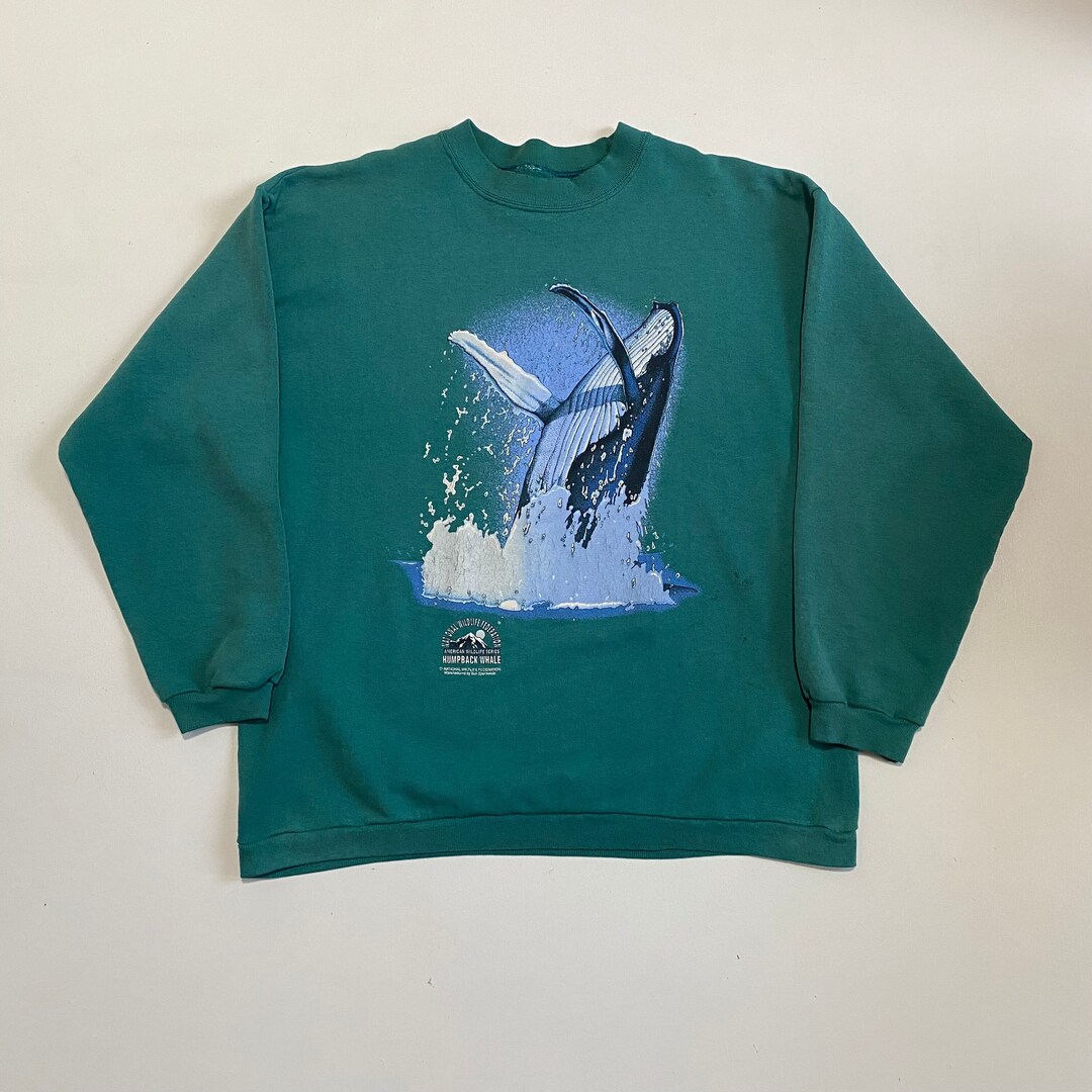 Vintage Humpback Whale Sweater 90s Whale Sweatshirt - Etsy