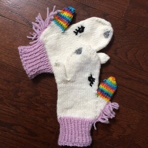 Knitting Pattern for Unicorn Mittens - Etsy