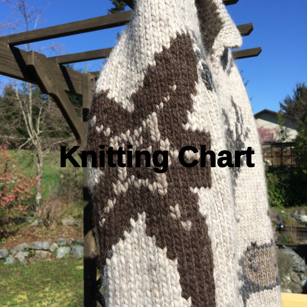 Knitting Pattern for Salish Garden Octopus Sweater Large and Extra ...