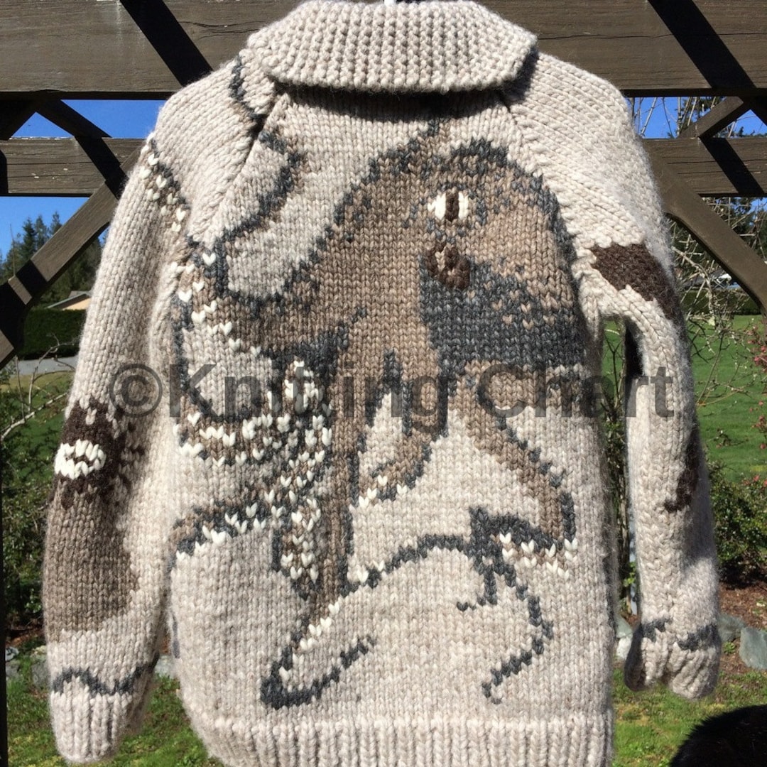 Knitting Pattern for Salish Garden Octopus Sweater Small and Medium - Etsy
