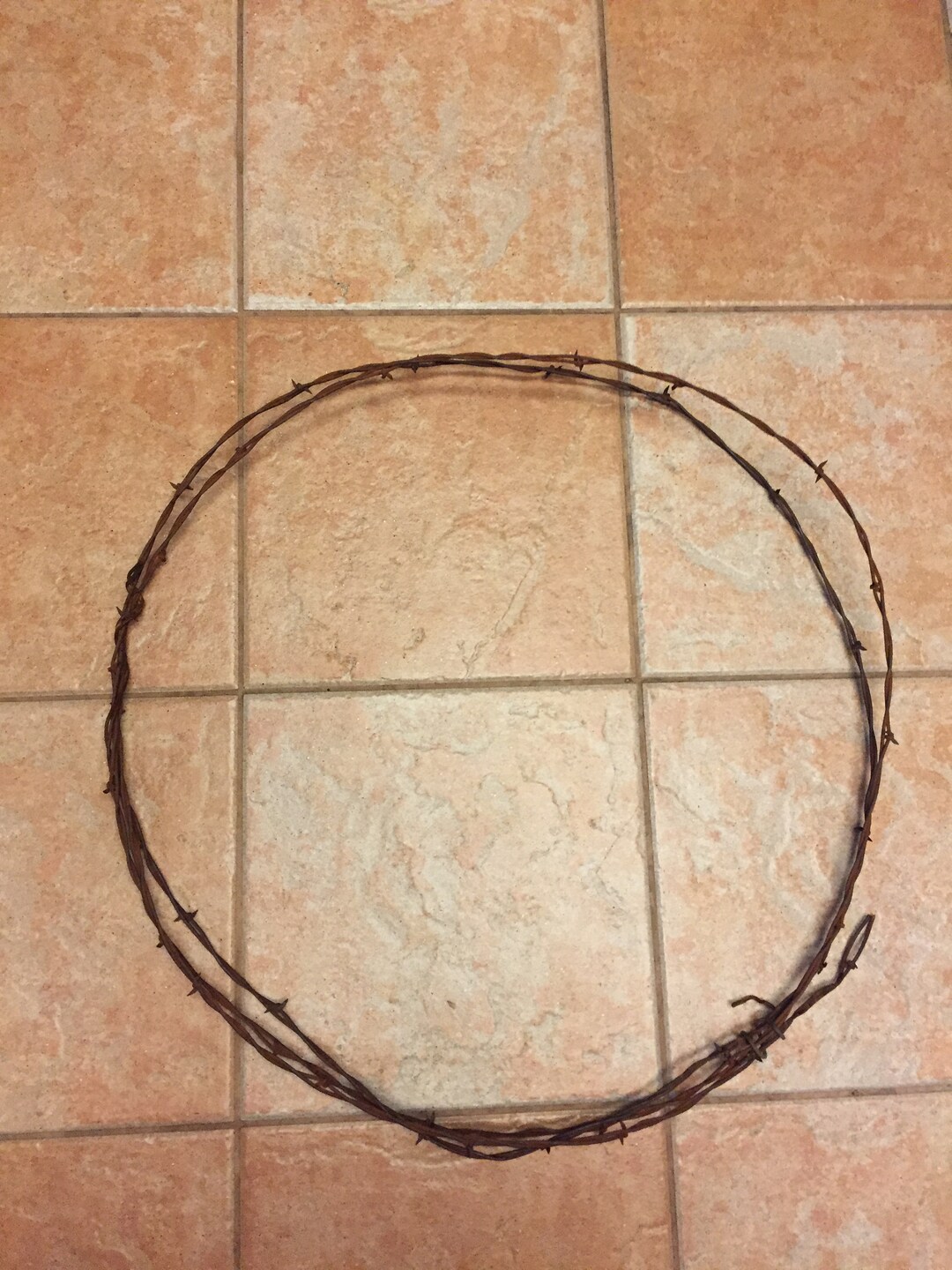 60 Feet Rusty Texas Barbed Wire, Steel, Crafts, Western, Vintage ...
