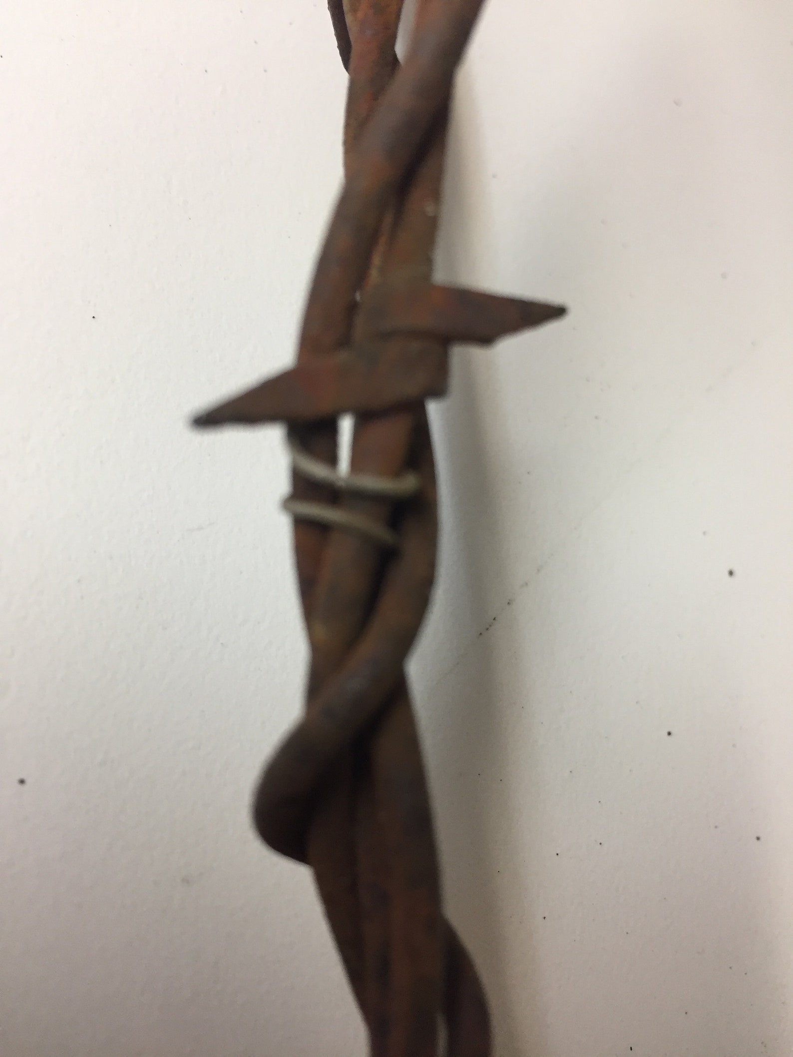 RUSTY TEXAS BARBED Wire, About 60",real Cattle Fencing,authentic ...