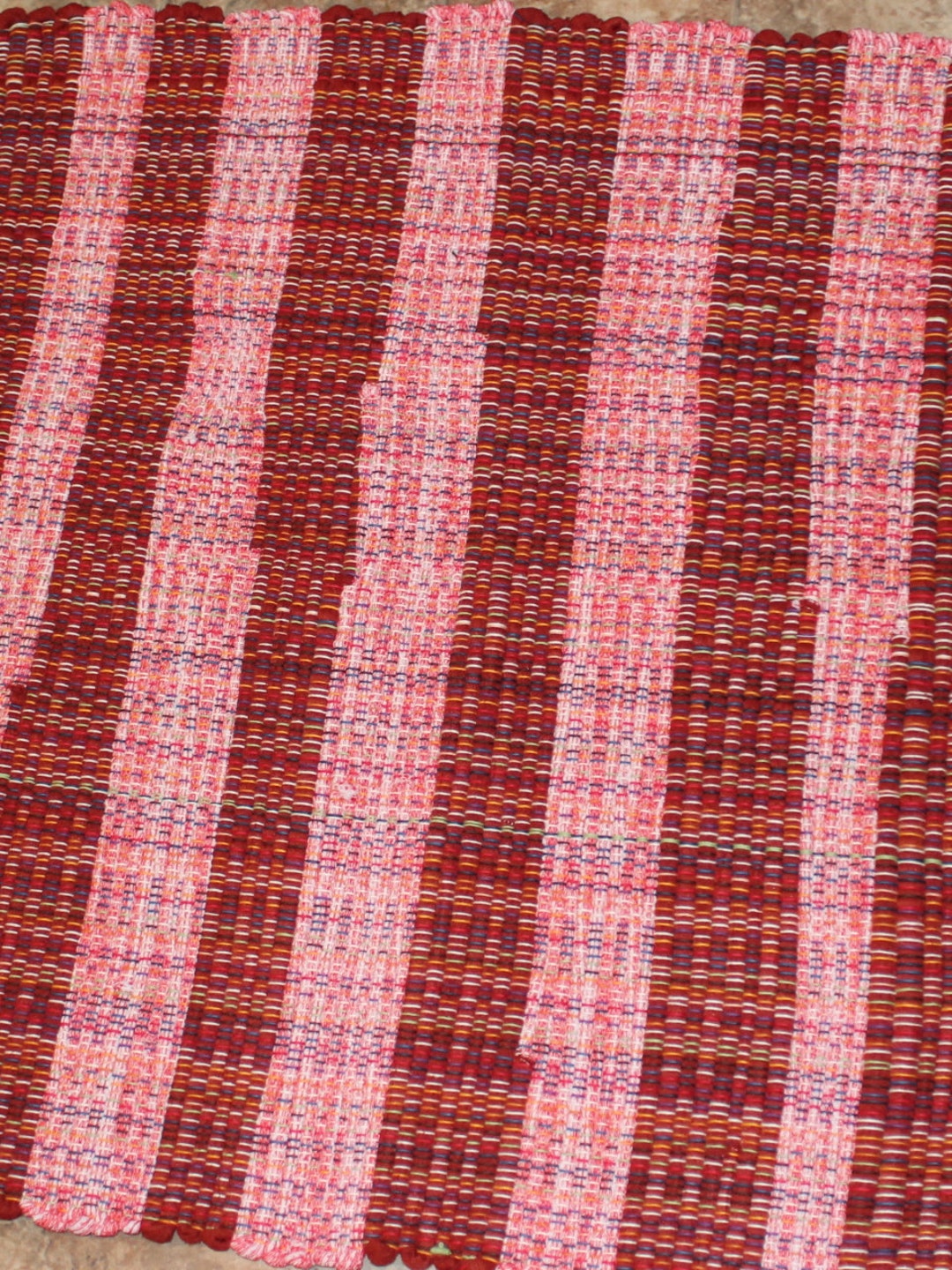 Orange Rag Rug - Etsy