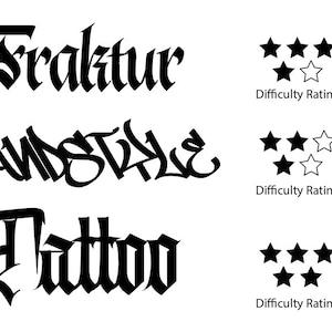 Master Calligraffiti Practice Sheets - 3 Scripts to Learn (fraktur ...