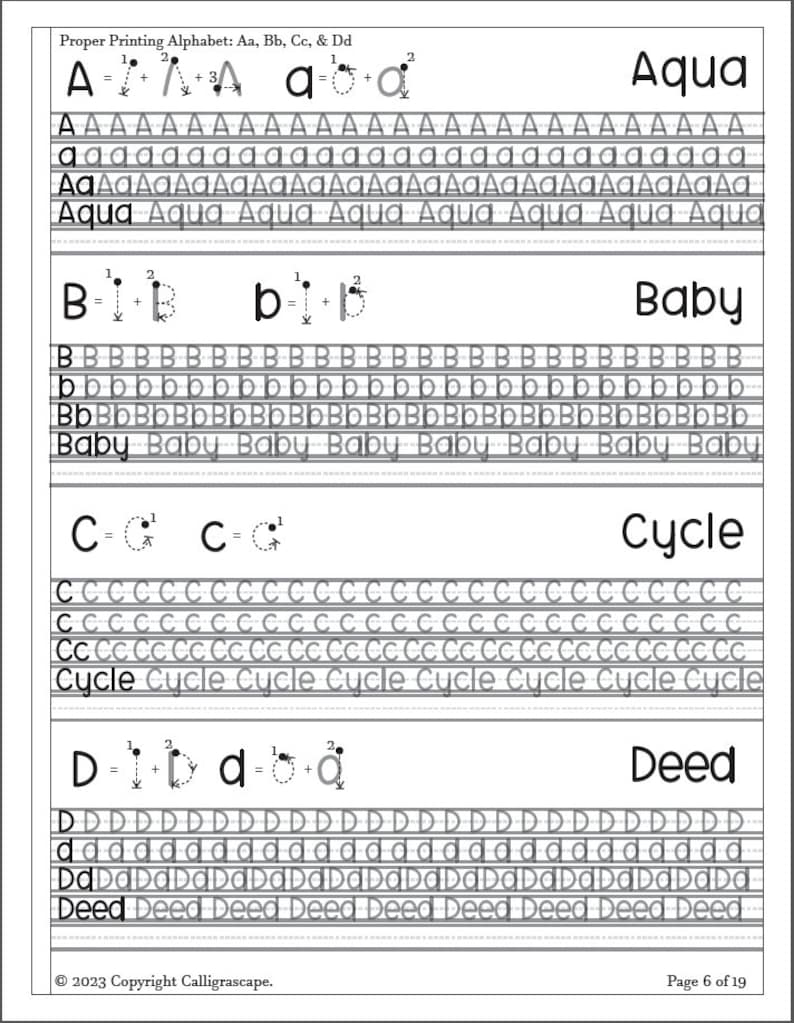 Master Proper Handwriting Practice Sheets: Improve Clarity, and Hand ...