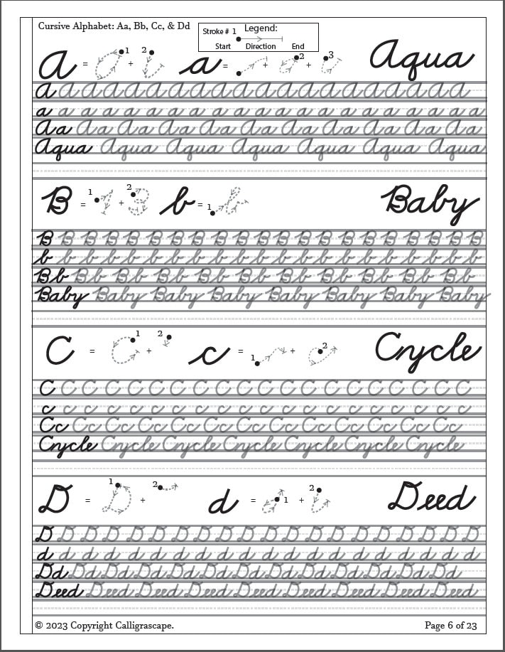 Master Cursive Handwriting Practice Sheets: Improve Clarity, and Hand ...