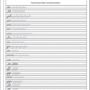 Master Cursive Handwriting Practice Sheets: Improve Clarity, and Hand ...