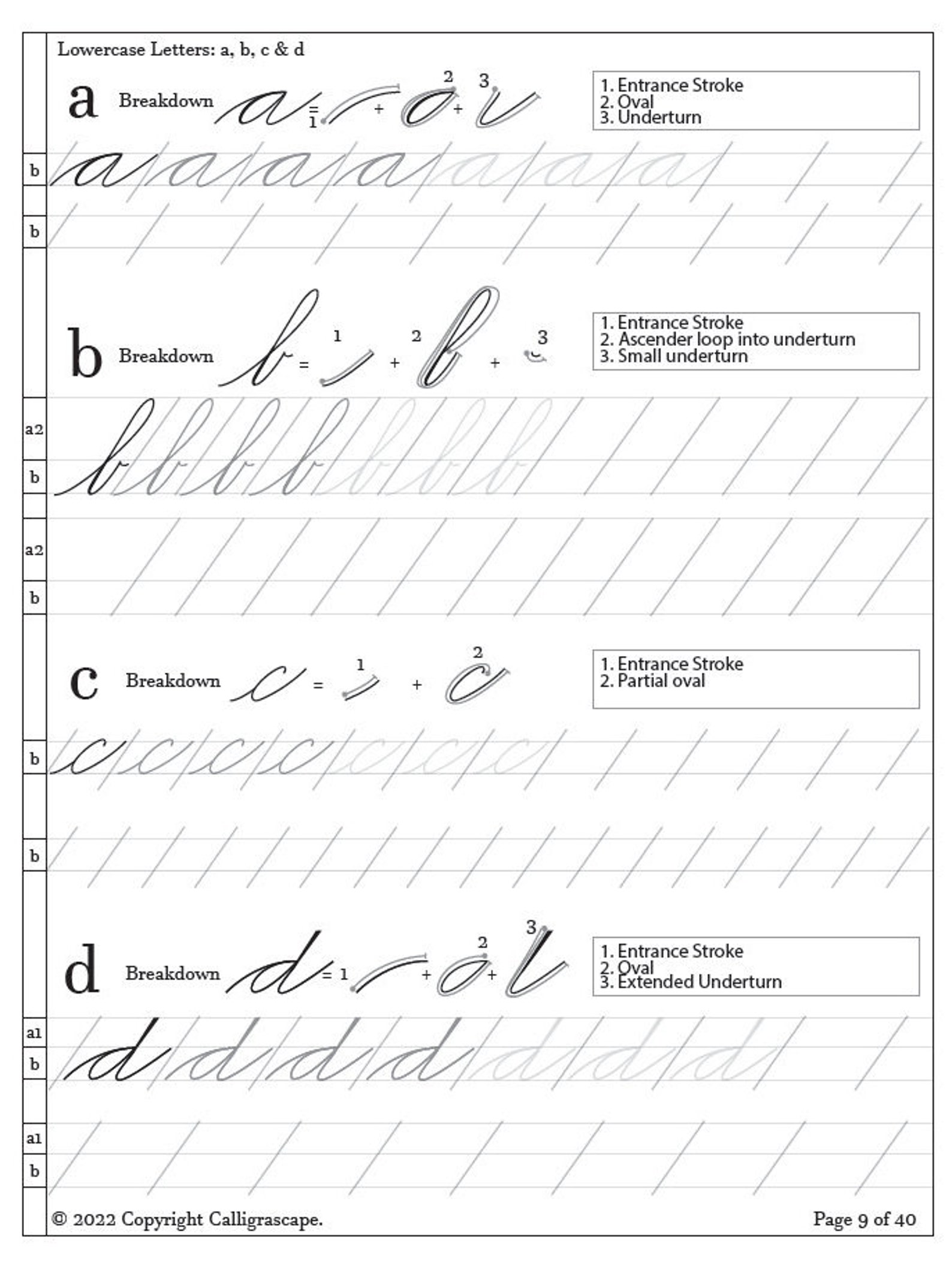 Master Class Spencerian Practice Sheets: From Basic Strokes to Complete ...