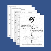 Master Rotunda Calligraphy Practice Sheets Blackletter / - Etsy Canada