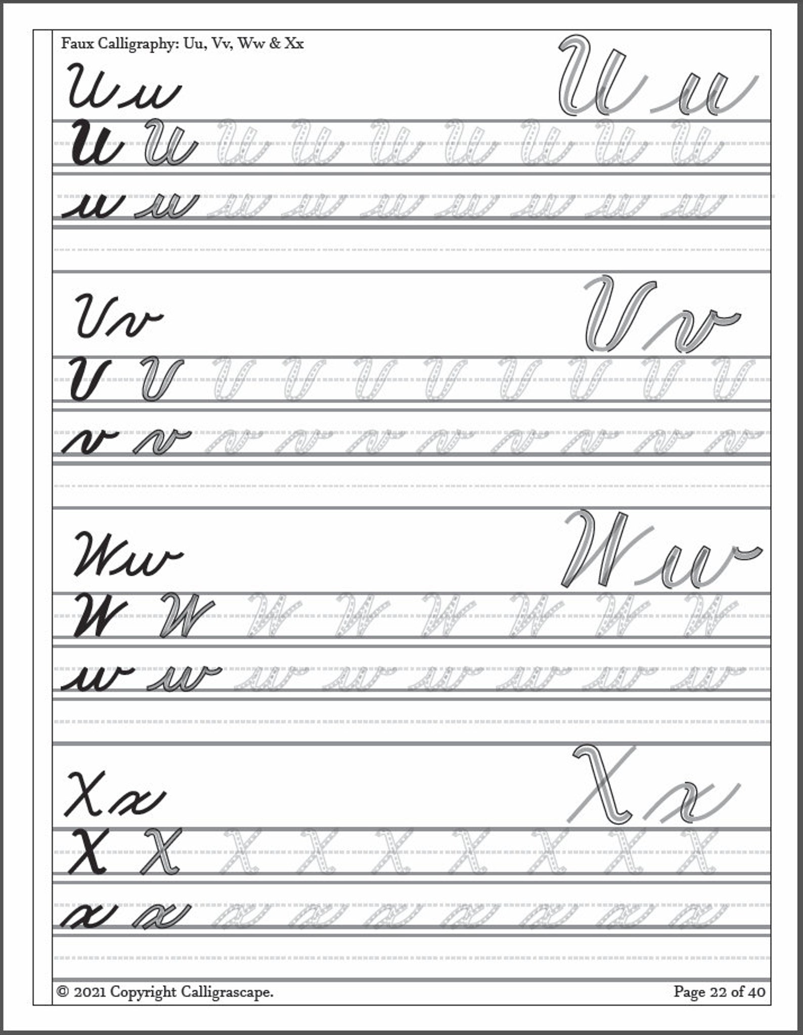 Master Class Monoline Calligraphy and Faux Calligraphy - Etsy