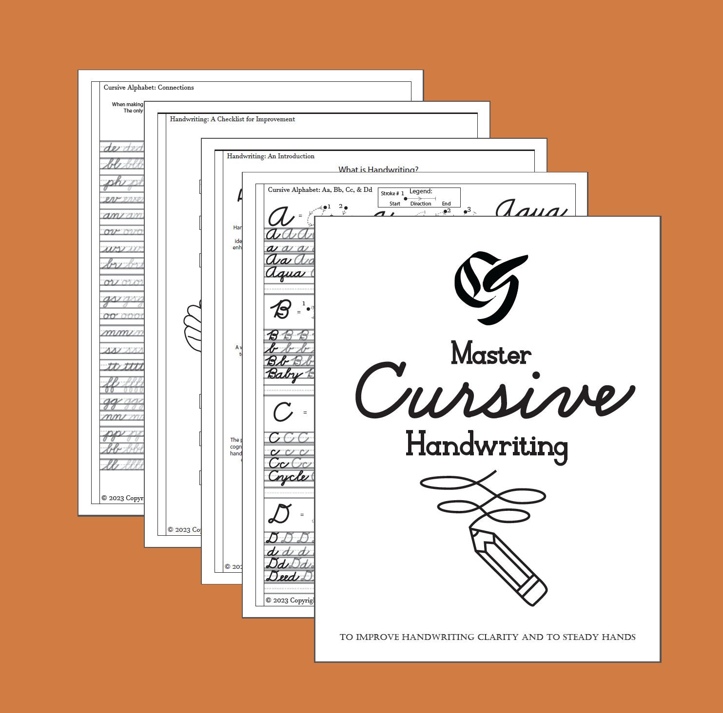 Master Cursive Handwriting Practice Sheets: Improve Clarity, and Hand ...
