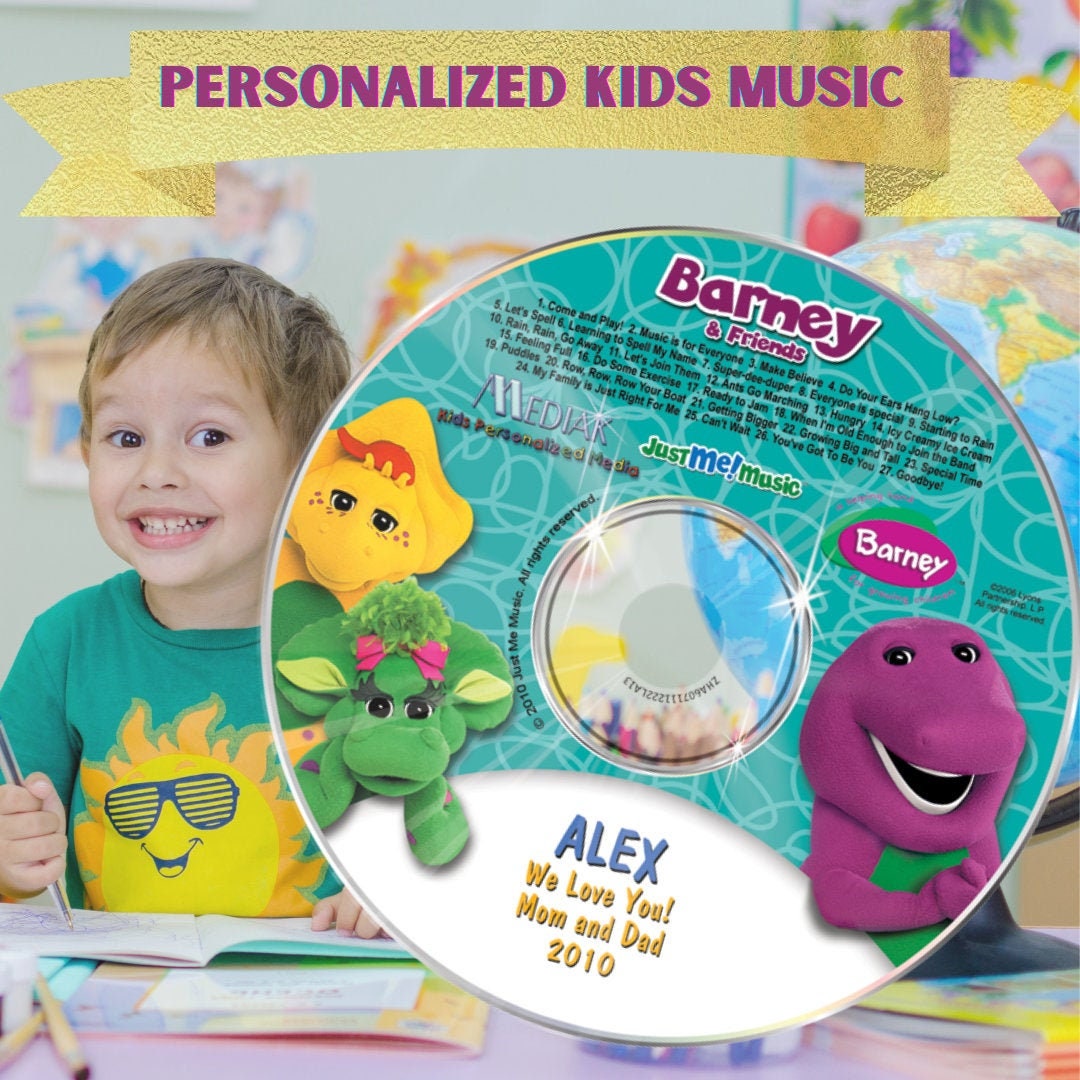 Personalized Barney & Friends Music CD for Kids - Etsy Finland
