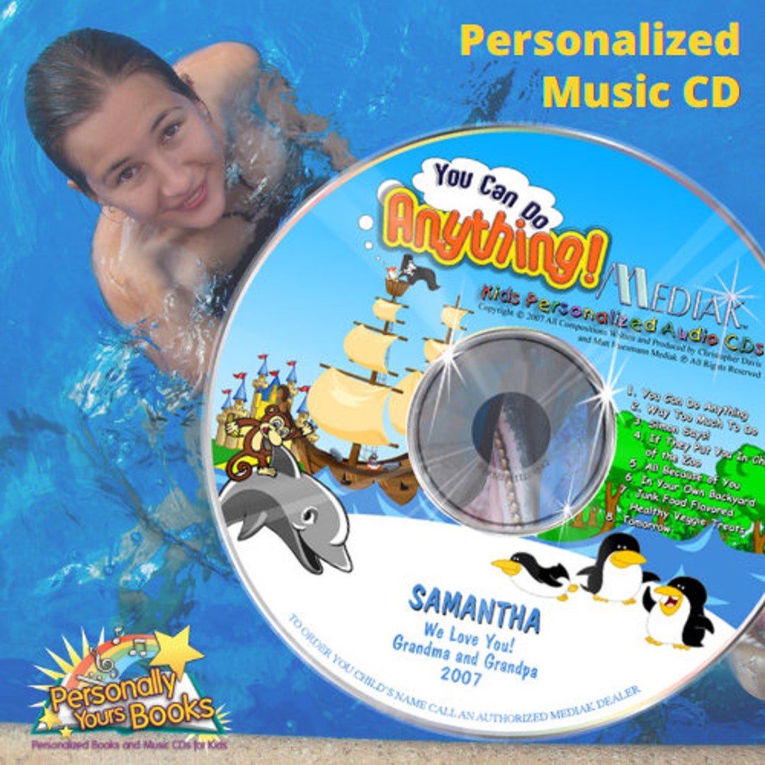 Personalized Kids Music CD You Can Do Anything - Etsy