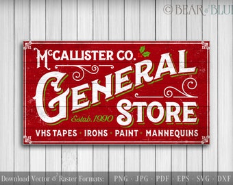 General Store Svg | Etsy