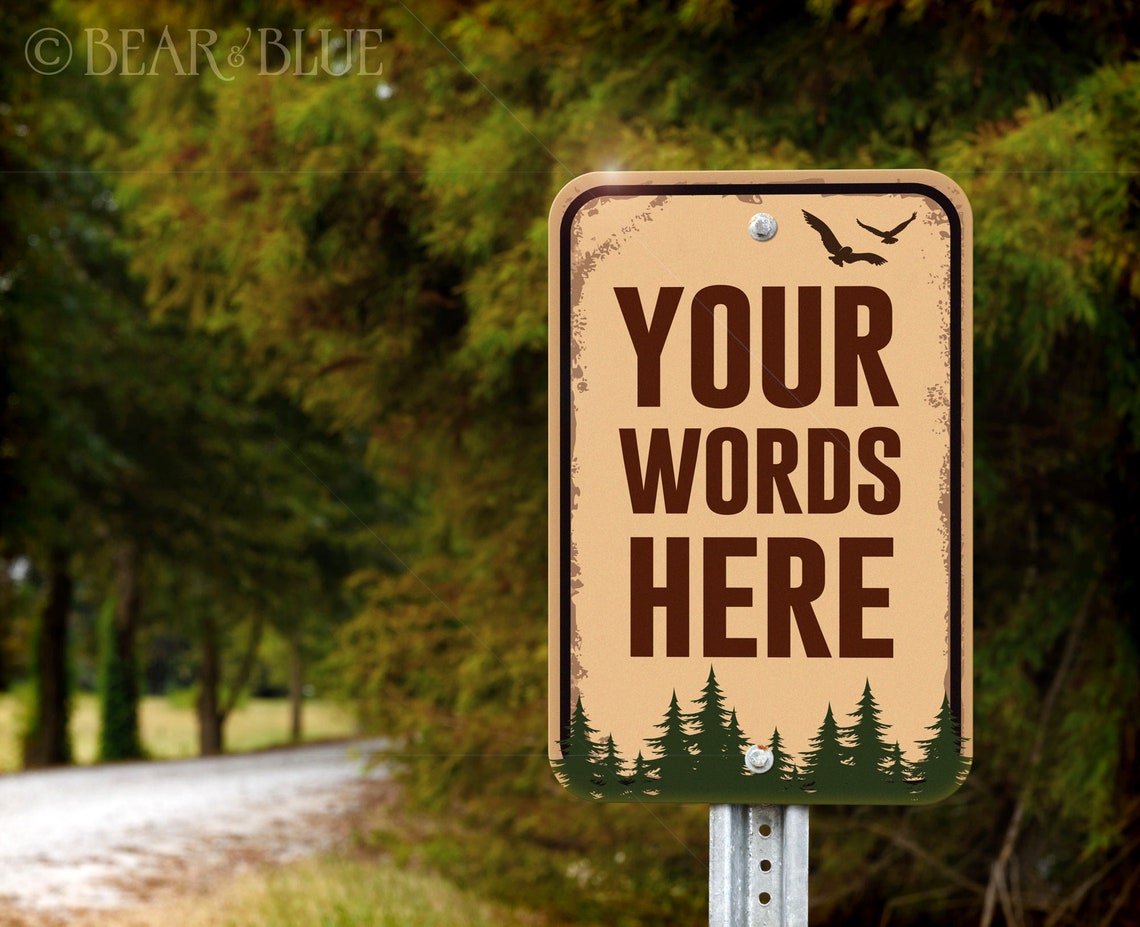 40 Styles Your Words Durable Outdoor Sign Printed on | Etsy