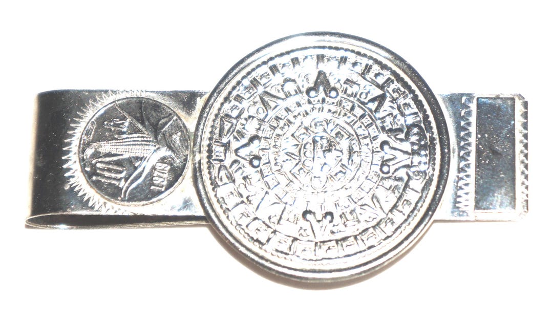 Men's Mexican Aztec/mayan Silver Tone Money Clip - Etsy