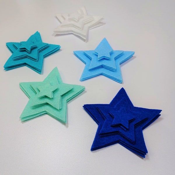 Die Cut Felt Stars - Etsy