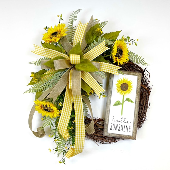 Sunflower Sunshine Everyday Wreath | Etsy