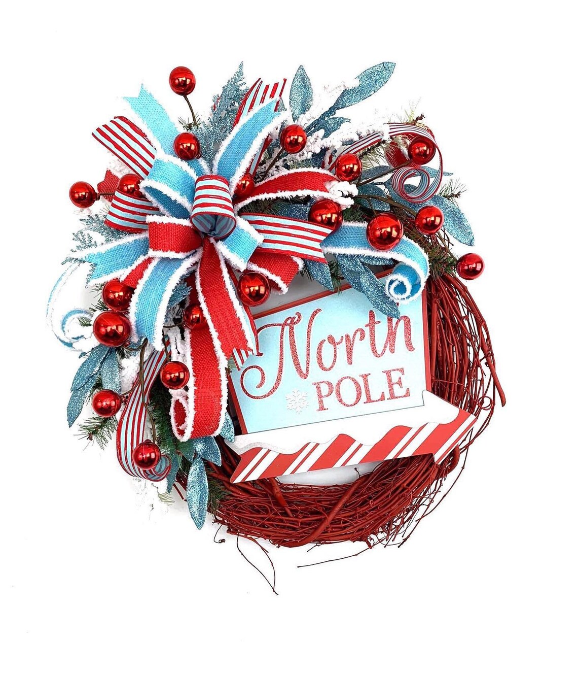 North Pole Ice Blue & Red TUTORIAL - Etsy
