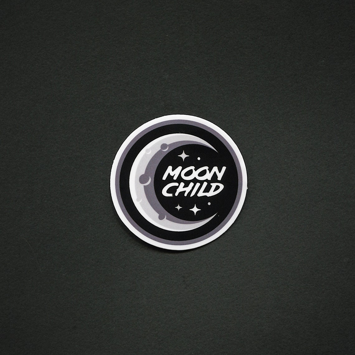 Moon Child Sticker - 2" Durable Vinyl Sticker - Weather Resistant ...