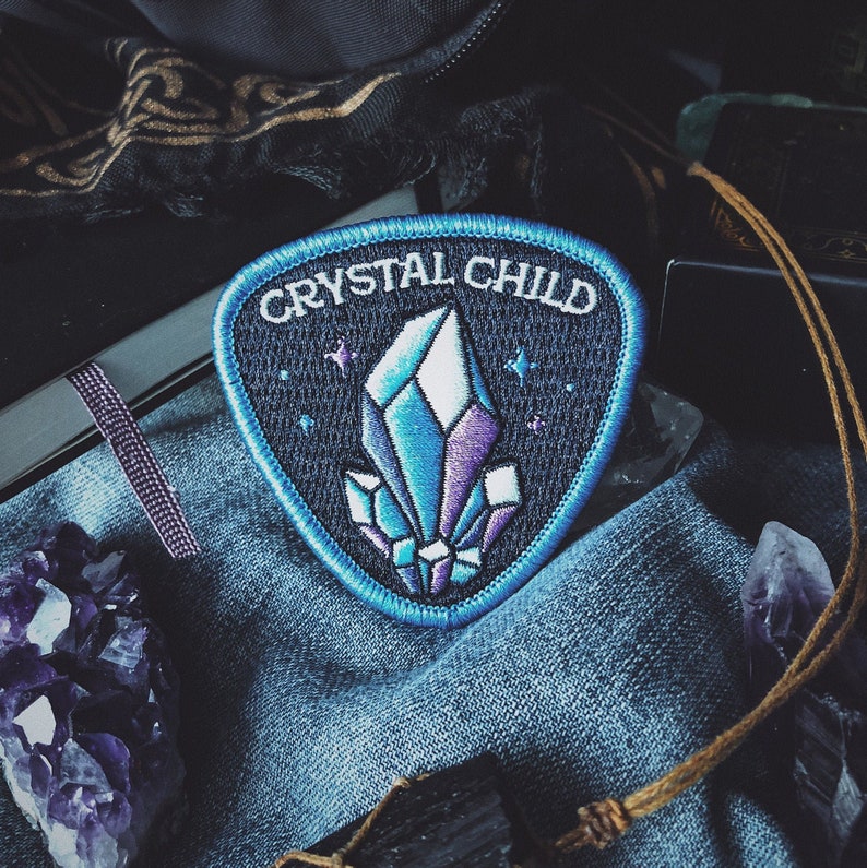 Crystal Child Patch - Metaphysical - 2.5" Iron-on Embroidered Patch ...