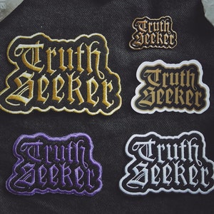 Truth Seeker Patch - Metaphysical Accessory - 3" and 4" Iron on ...