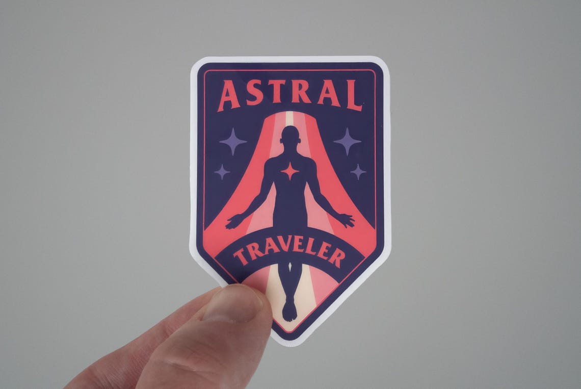 Astral Traveler Sticker - Mystical Decal for Starseeds, Dreamers, and ...