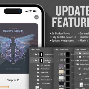 Audiobook Mockup Template - Use Your Own Cover Art - Photoshop PSD ...