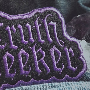 Truth Seeker Patch - Metaphysical Accessory - 3" and 4" Iron on ...