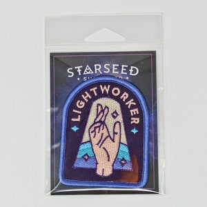 Lightworker Patch Metaphysical Fashion Accessory 3 Iron on Embroidered ...