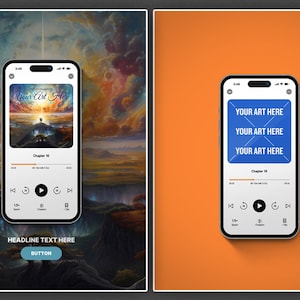 Audiobook Mockup Template - Use Your Own Cover Art - Photoshop PSD ...