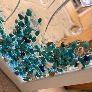 Jellyfish Glass Window, Art, Ocean, Beach, Chunky Glass, Outer Banks ...