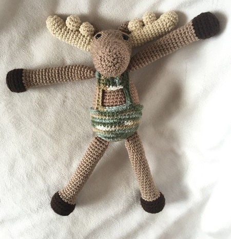 Enzo's Moose Crochet Pattern, Moose Crochet Plush Pattern, Stuffed ...