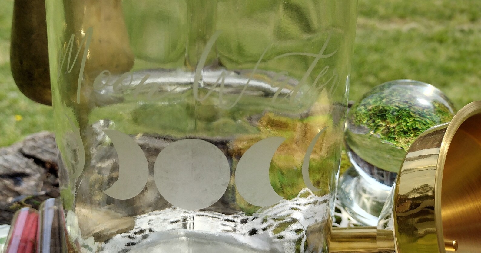 Moon Water Bottle -- Gold Funnel - Etsy