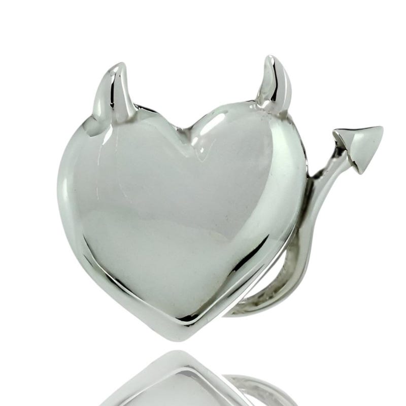Devils Heart Charm - Etsy