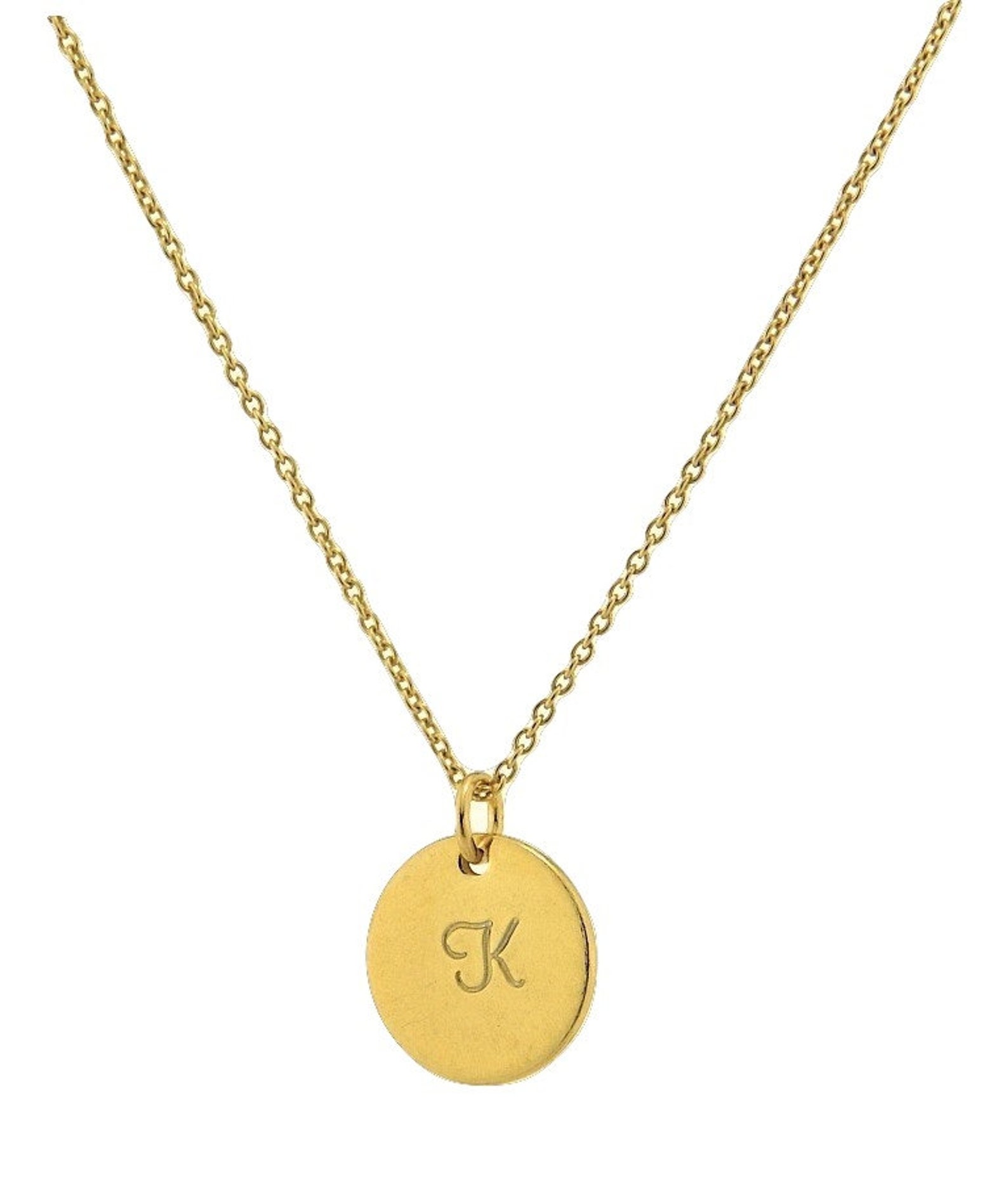 Personalized Monogram Initial Pendant Gold Filled Sterling - Etsy