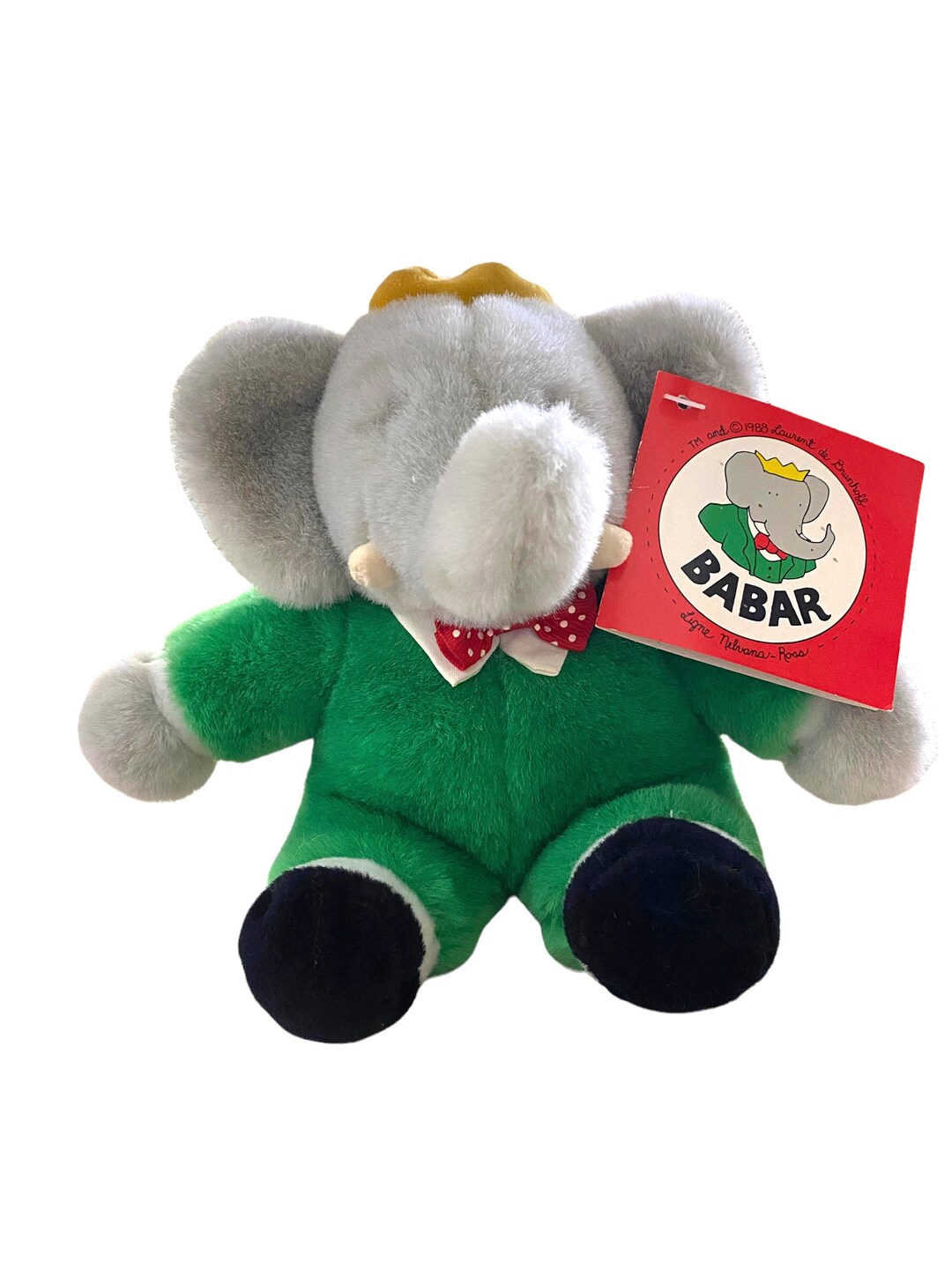 1988 Plush Babar Rattle - Etsy