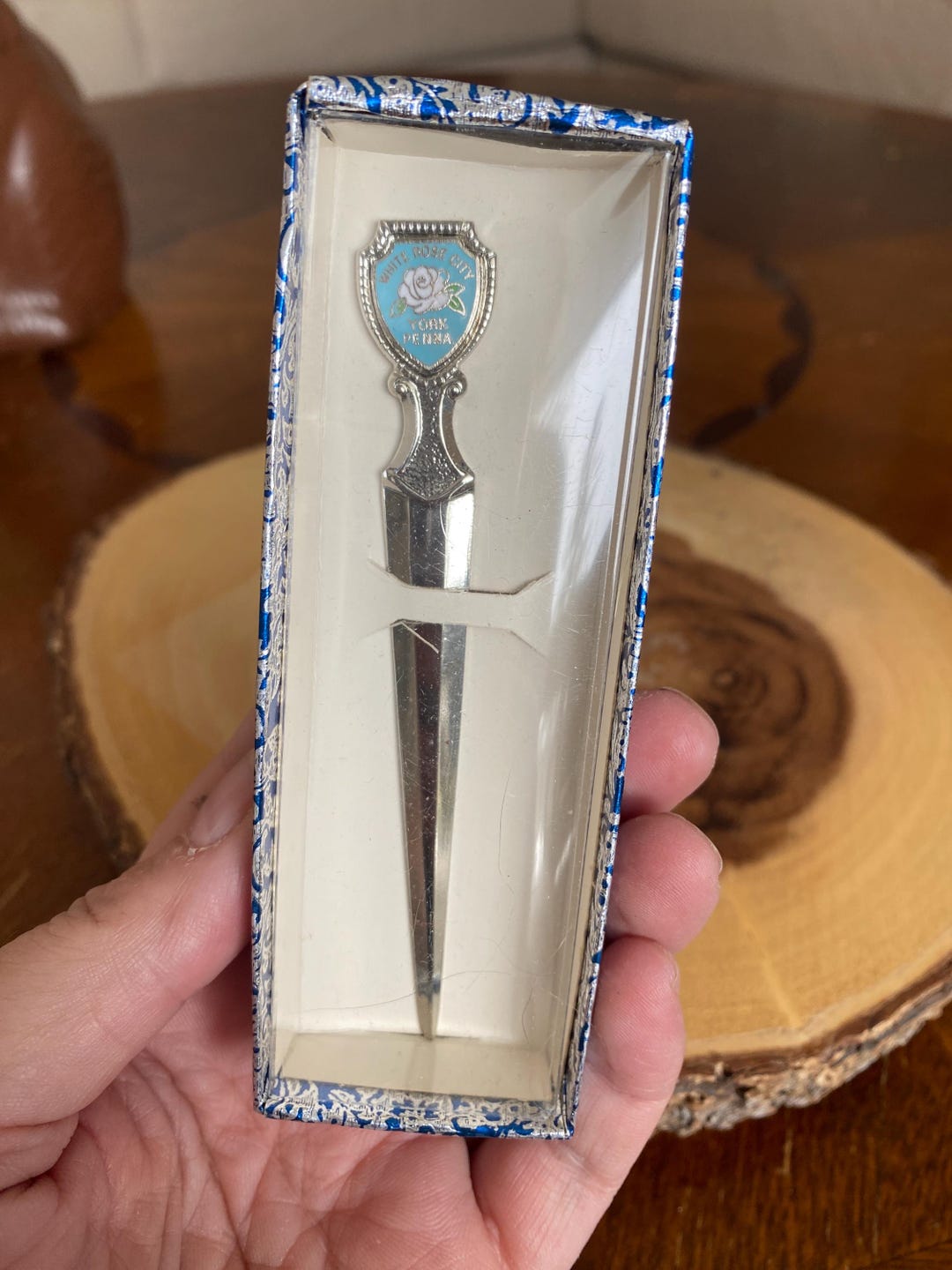 Vintage Souvenir Letter Opener From York Pennsylvania White Rose City ...