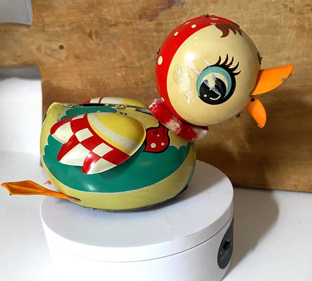 Vintage Tin Wind up Duck, No Key - Etsy