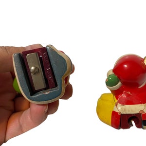 2 Vintage Santa Pencil Sharpeners - Etsy