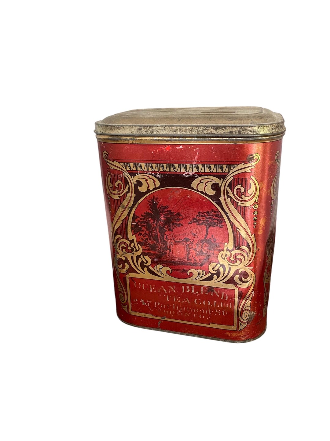 Antique Ocean Blend Tea Tin - Etsy