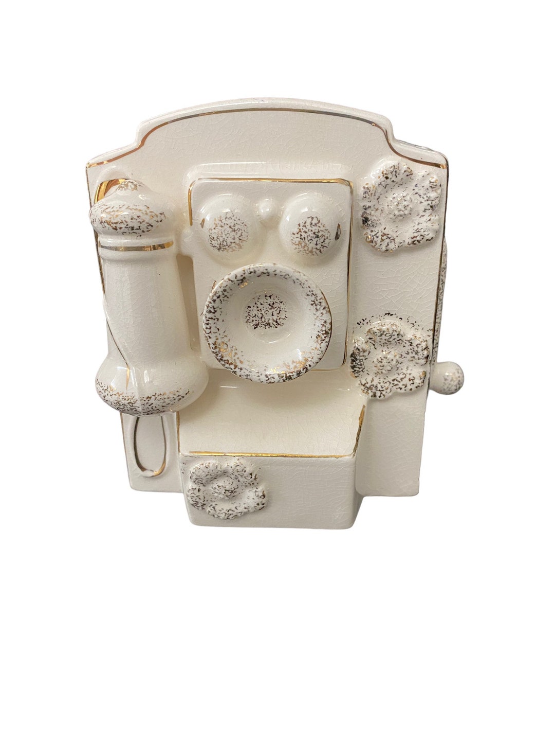 Vintage Ceramic Telephone Wall Pocket - Etsy