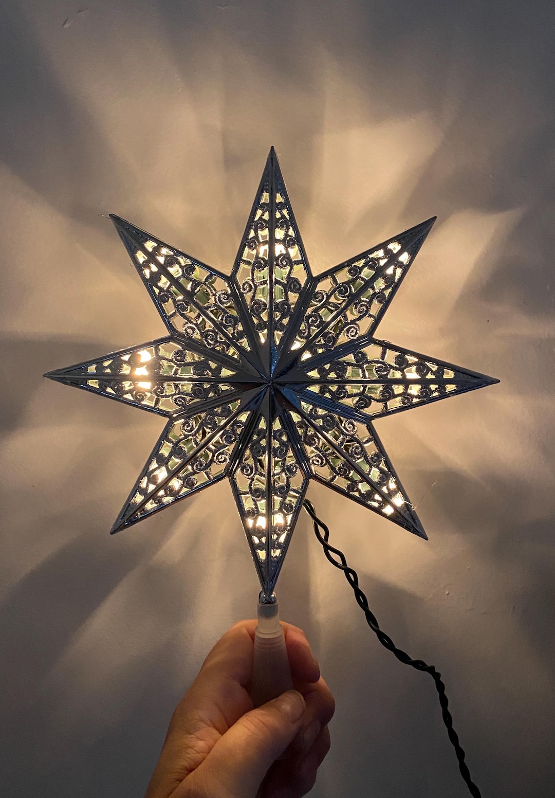 Vintage Silver Tree Topper - Etsy