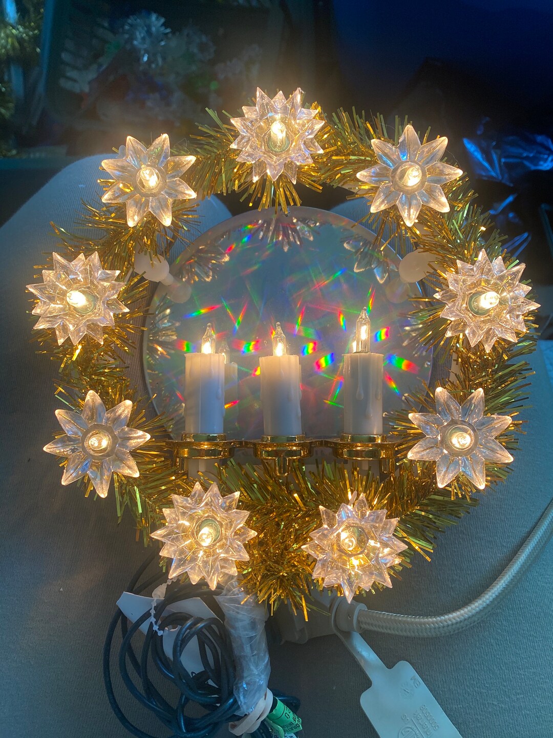 Vintage 3 Candle Tree Topper - Etsy