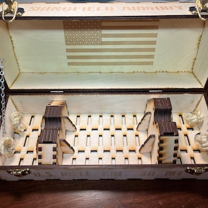 1/3rd Scale M1 Garand Display Crate - Customizable - Adjustable Display ...